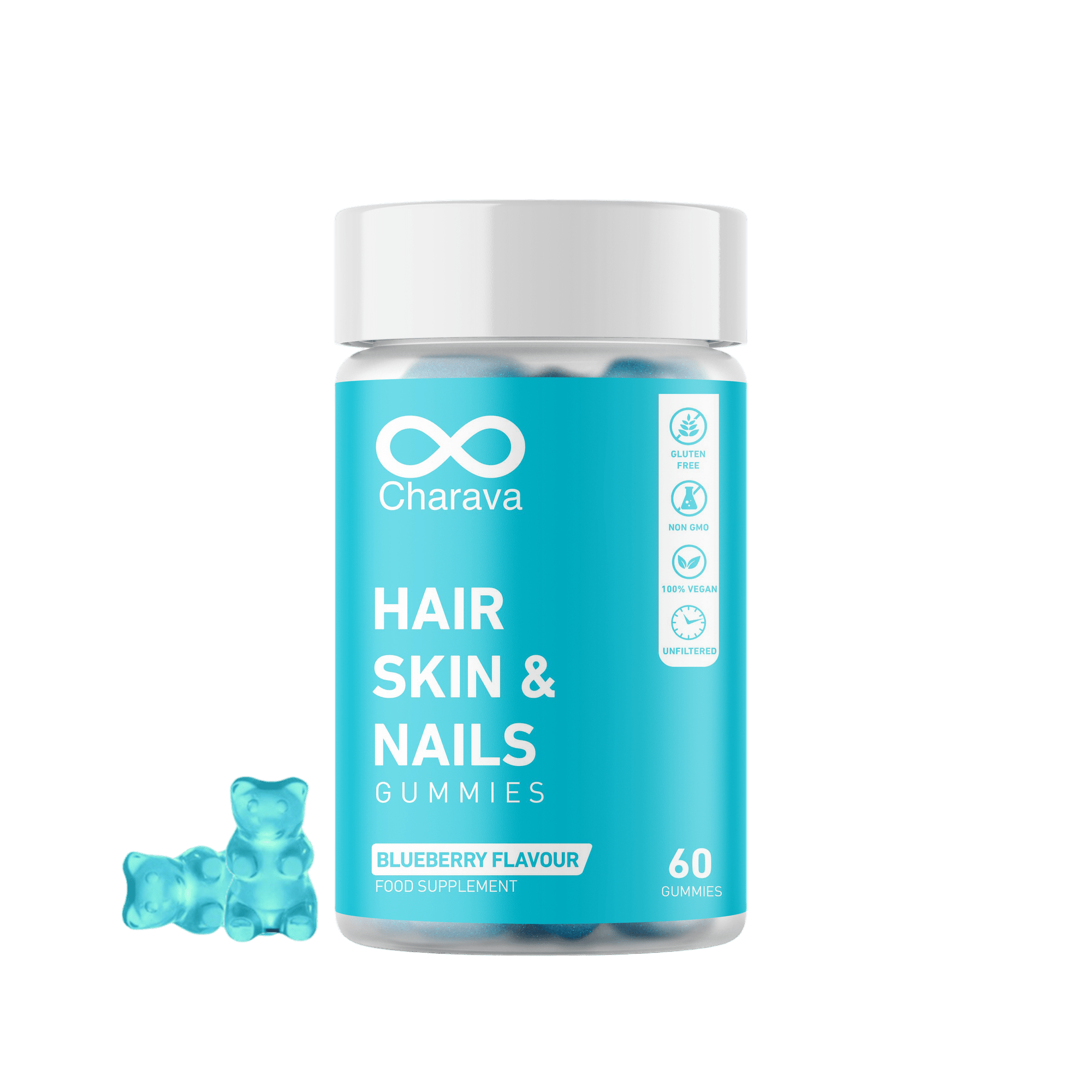 Hair Skin and Nails Gummies | Hair and Skin Gummies | Charava UK